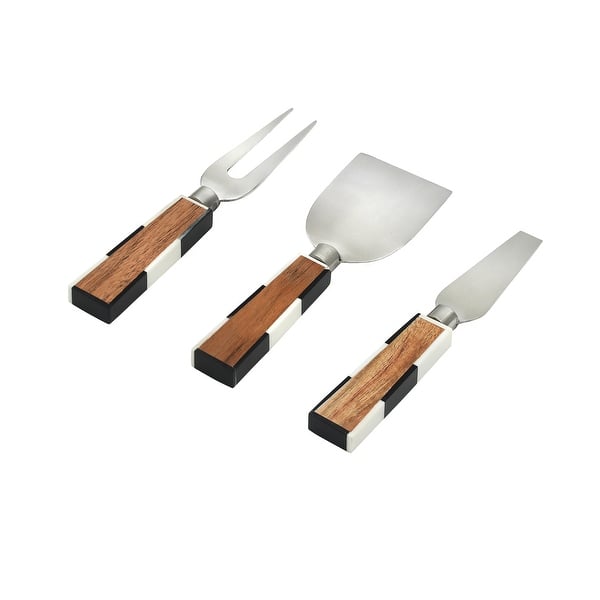 Chenonceau Checkerboard Cheese Tool Set - Bed Bath & Beyond - 38978209