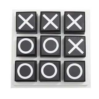 Wooden Tic Tac Toe Block Game Set with Steel or Light Wood Pieces ...
