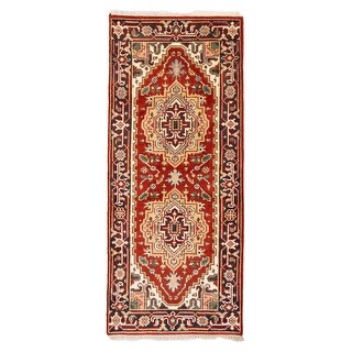 ECARPETGALLERY Hand-knotted Serapi Heritage Red Wool Rug - 2'6 x 5'10 ...