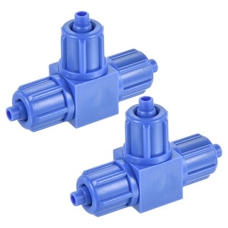 Compression Coupling 6mmx6mm OD Compression Tee Pipe Fittings Blue 2 ...