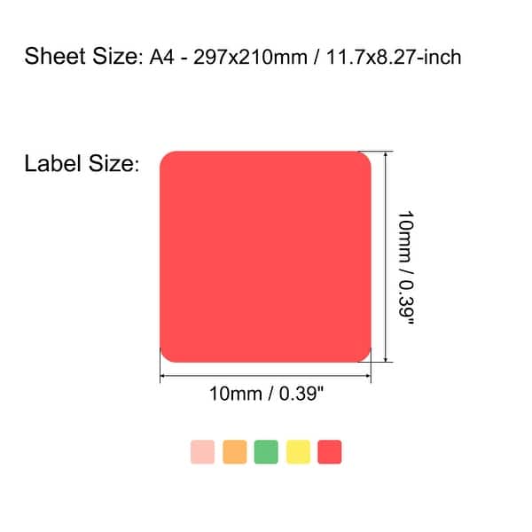rectangle logo sticker size