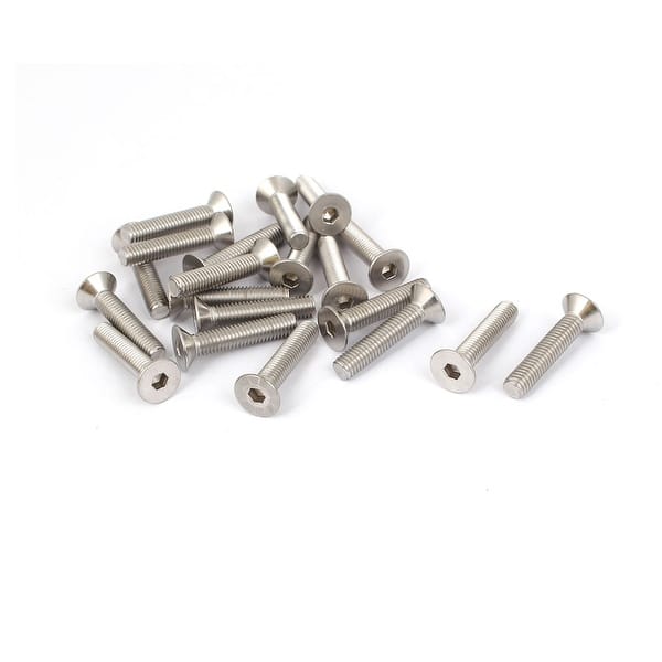 M5x25mm Stainless Steel Hex Socket Flat Head Countersunk Bolts Screw ...
