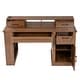 55" Farmhouse Office Desk with Keyboard Tray, Monitor Stand and ...