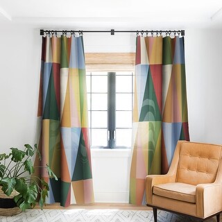Gigi Rosado Warm triangles Blackout Window Curtain (One Panel) - Bed ...