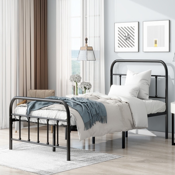 Twin Full Queen Bed Frame Platform Bed with Sturdy Construction Space Saving Design Easy Assembly Suitable for Kids Adults On Sale Bed Bath Beyond 36603821