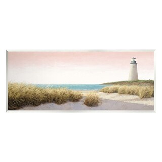 Stupell Lighthouse & Pink Sunset Wall Plaque Art Design by James Wiens ...