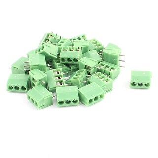 28 Pcs 3.50mm Pitch 3P Male PCB Pluggable Terminal Block Connector ...