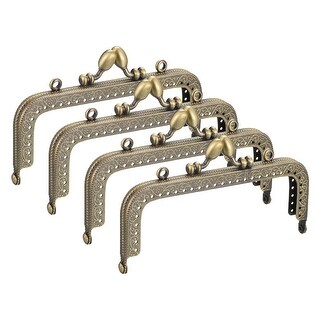 Metal Purse Frames, 4.92" 4Pcs Kiss Lock Clasp Frame for Coin Bags DIY ...