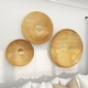 Gold Metal Large Metallic Disk Plate Home Wall Decor (Set of 3) - Bed ...