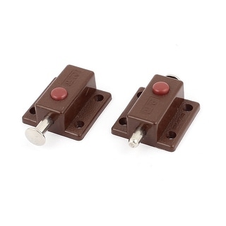 Furniture Cabinet Door Press Button Automatic Bolt Latch Lock 2pcs ...