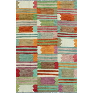 Modern Flatweave Cord Rust/Ivory Rug - 5'7" x 8'7" - Bed Bath & Beyond ...