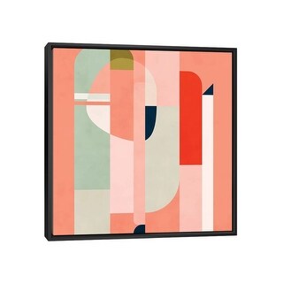 iCanvas "Shapes Modern Peach" by Ana Rut Bre Framed Canvas Print - Bed ...