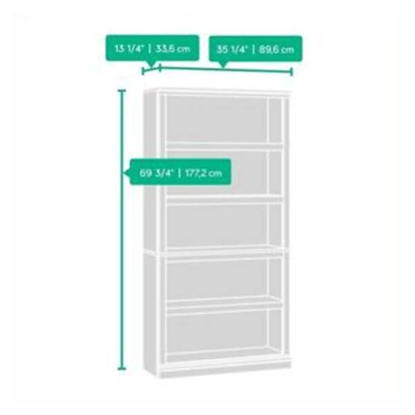 5 Shelf Bookcase Assembly Required Black - 52 x 63 - Bed Bath & Beyond ...