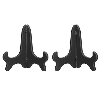 6 Inch Display Stand Holders Display Pictures PP Plastic Black Pack of ...