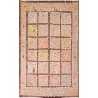 Handmade Oriental Tribal Sumak Persian Silk Area Rug - 6'4"x 9'10 ...