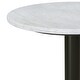 WYNDENHALL Ryan Modern 16 inch Wide Metal Marble Side Table in White ...