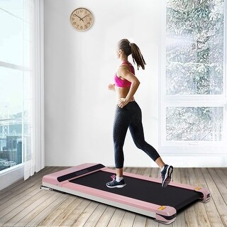 Portable Treadmill, Under Desk Running Machine, Pink - Bed Bath ...