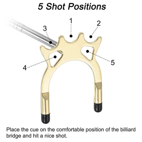 EVA Retractable Billiard Cue Stick Bridge with 3 Types Bridge Heads ...