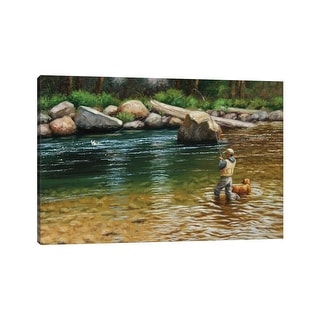 iCanvas "Flyfisherman III" by Cynthie Fisher Canvas Print - Bed Bath ...