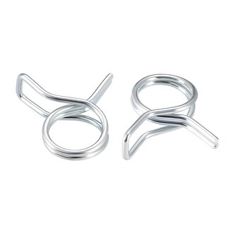 Double Wire Fuel Line Hose Tube Spring Clips Clamp Zinc Plated 50Pcs ...