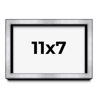 11x7 Shadow Box Frame Silver | 1.375 Inches Deep Real Wood - Bed Bath ...