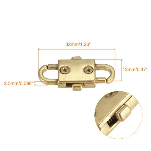 Adjustable Metal Buckles, 5Pcs 32x12mm Chain Shortener Bag Strap Clasps ...