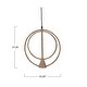 Rope Pendant Light with Metal Frame, Abaca - Bed Bath & Beyond - 34591830
