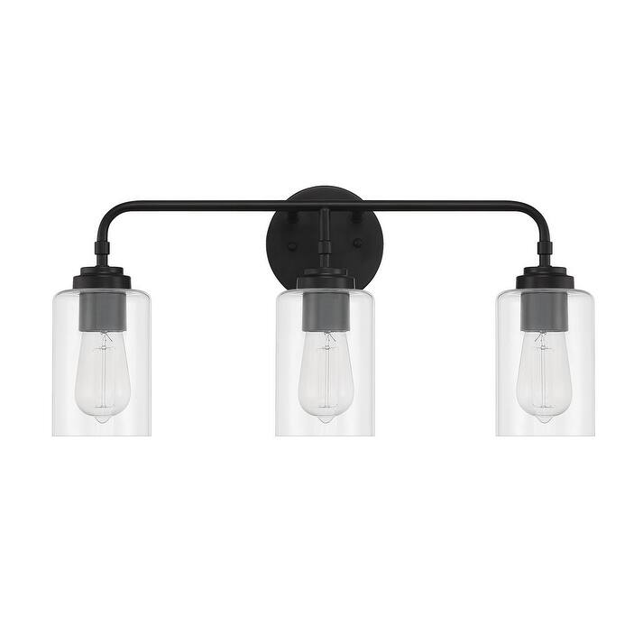 Craftmade 56003 Stowe 3 Light 22" Wide Vanity Light with Clear Glass ...