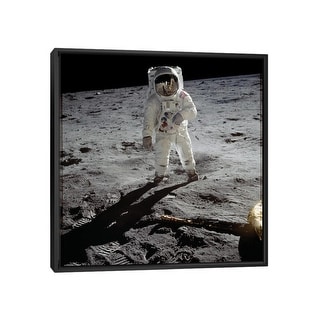 iCanvas "Edwin Aldrin standing on the moon after the Apollo 11 landing ...