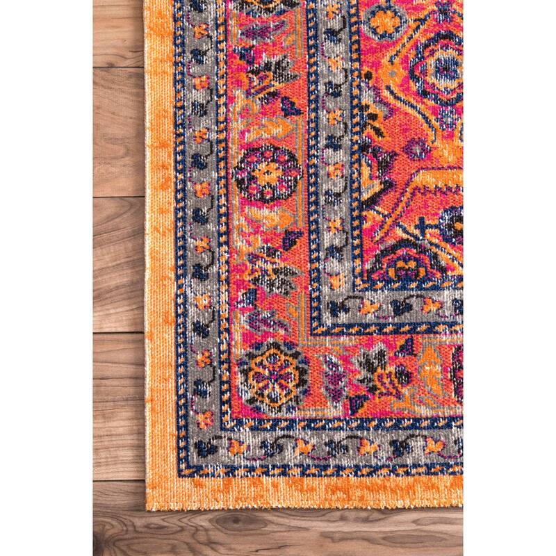 Nuloom Boho Vintage Persian Border Area Rug - On Sale - Overstock ...