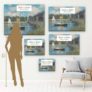 Blue Bridge Wall Art Canvas 7285 - Bed Bath & Beyond - 39945112