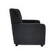 Roomfitters Modern Manual Push-Back Recliner, Upholstered High-Back ...