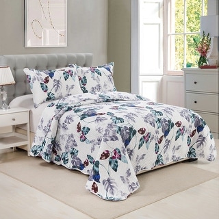 Marina Decoration Rich Printed Embossed Pinsonic Coverlet Bedspread ...