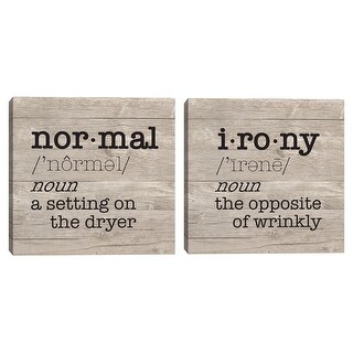 Laundry Room Humor I - II by Tara Reed Canvas Art Prints - Bed Bath ...