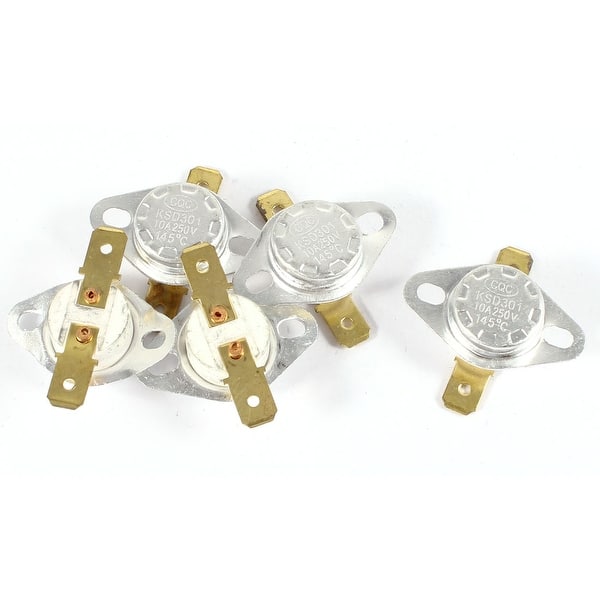 5PCS KSD301 250V 10A 145 Celsius Normal Close Temperature Controlled ...