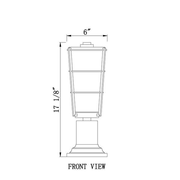 Helix 1 Light Outdoor Pier Mounted Fixture - Bed Bath & Beyond - 32970431