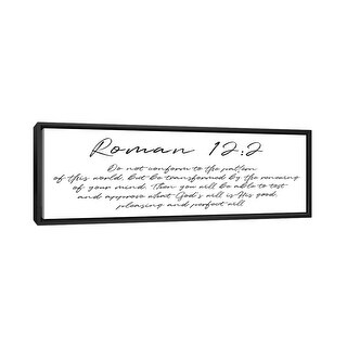 iCanvas "Script Roman" by Milli Villa Framed - Bed Bath & Beyond - 37044164