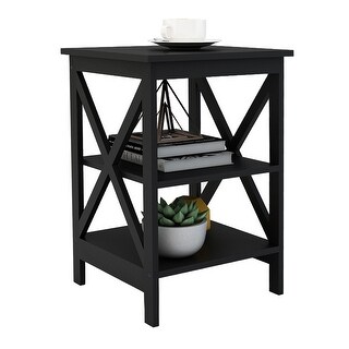 Small side table black-MDF material legs - Bed Bath & Beyond - 37149462