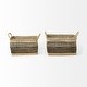 Nia Light Brown Seagrass Rectangular Baskets (Set of 2) - Bed Bath ...