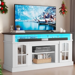 Moasis 58" Highboy TV Stand Farmhouse Entertainment Center Media ...