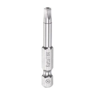 H4 Magnetic Security Pentagon Screwdriver Bit 1/4" Hex Shank 2" Length ...