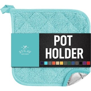 Zulay Kitchen 3-Pack Pot Holders for Kitchen Heat Resistant Cotton ...