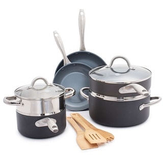 GreenPan Lima Ceramic Non-stick 12-piece Cookware Set - Bed Bath ...