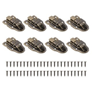 8 Pack Small Metal Duckbilled Box Toggle Latch with Padlock Hole ...