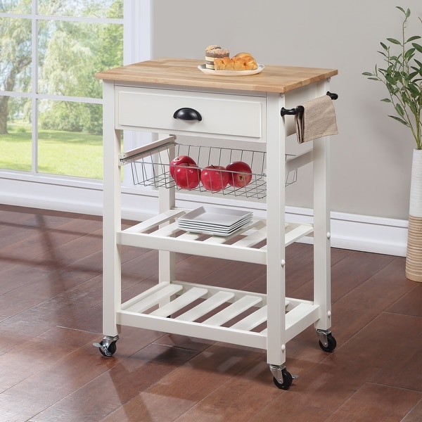 Slim Storage Cart, Rolling Narrow Kitchen Cart on Wheels - N/A - On ...
