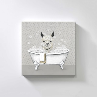 "Llama Bath" by Tava Studios Print on Canvas - Bed Bath & Beyond - 42724181