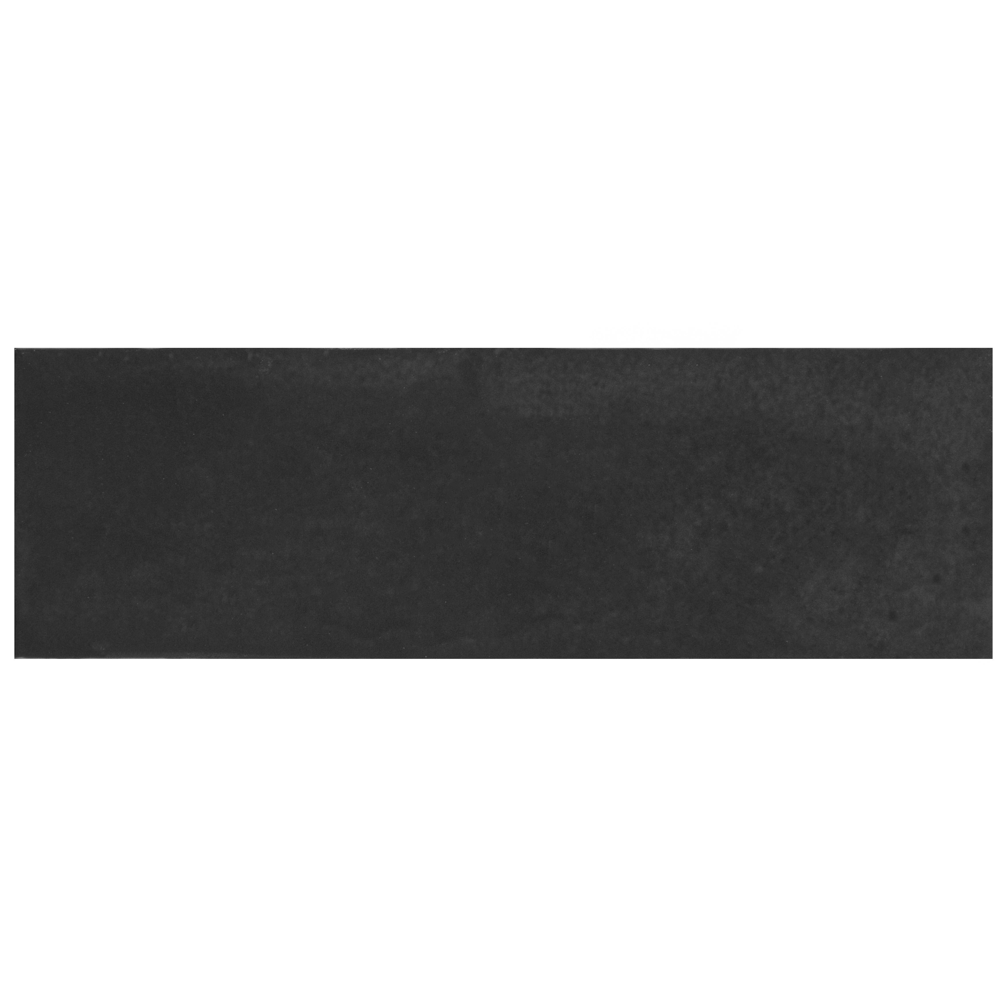 Merola Tile Coco Matte Black Hat 2 X 5 7 8 Porcelain Floor And Wall