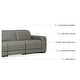 Signature Design by Ashley Correze Gray 3-Piece Power Reclining Sofa ...