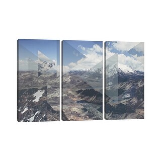 iCanvas "Landscapes Scattered 2 Chacaltaya" by Joe Mania 3-Piece Canvas ...