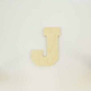 1 Pc, 12 Inch X 1" Thickness Baltic Birch Wood Letter "J" in The ...